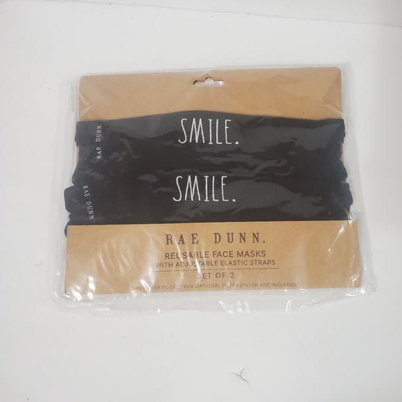 Rae Dunn | Accessories | New Rae Dunn Face Masks Smile | Poshmark